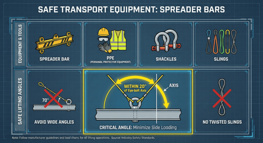 How to Transport and Store Spreader Bars Safely